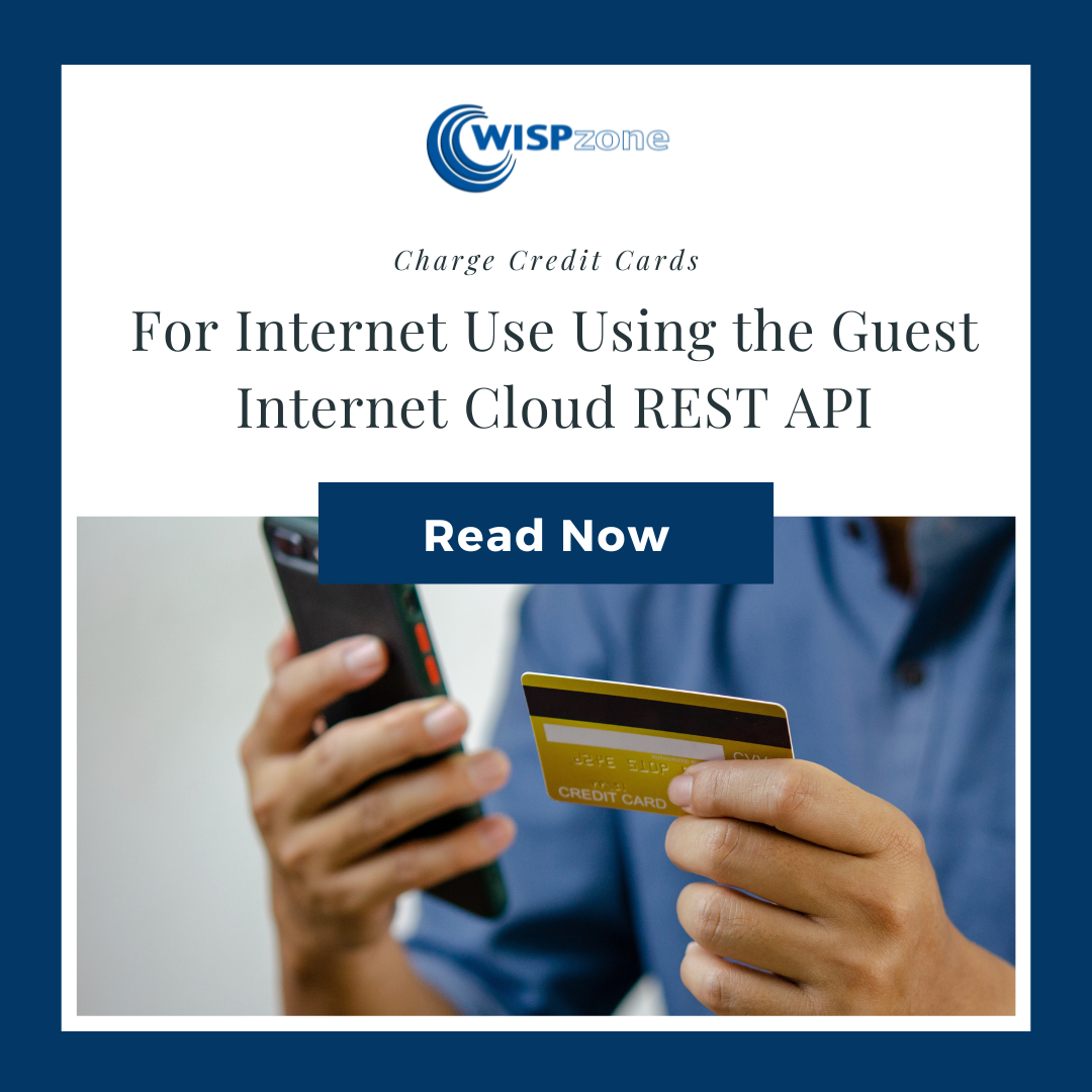 Charge credit cards for internet use using the Guest Internet Cloud RE