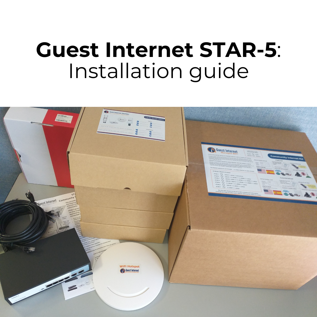 Guest Internet STAR-5 kit: Installation guide - How to provide an apar