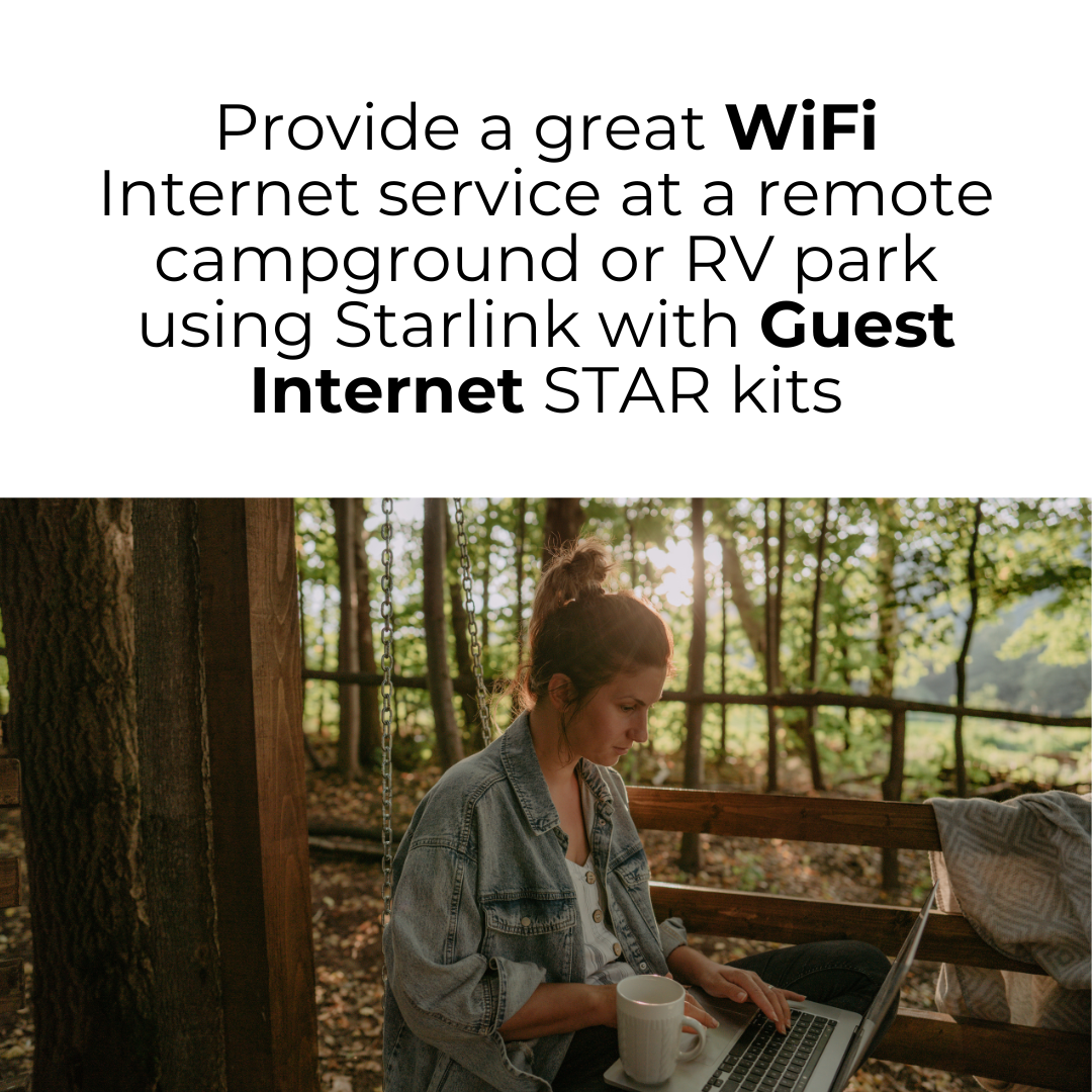 Provide a great WiFi Internet service at a remote campground or RV par