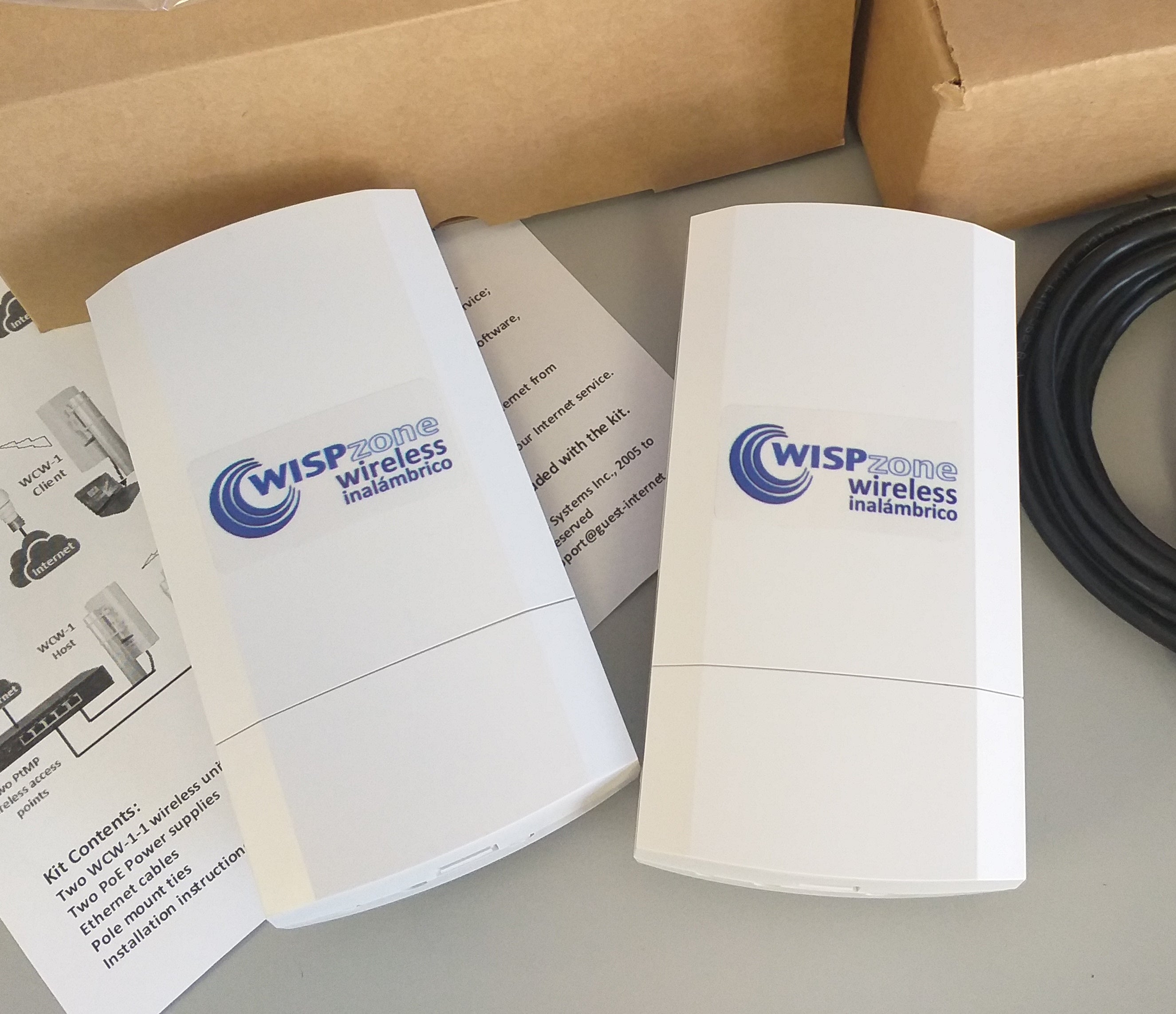 CPE120 - WiFi4 low-cost point-to-point wireless link. Two outdoor wire