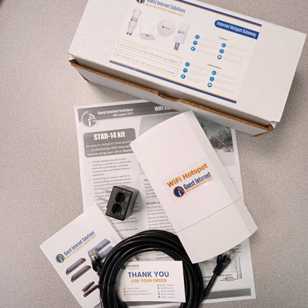 STAR-14 Kit - A kit that provides outdoor WiFi coverage. The GIS-K3’s