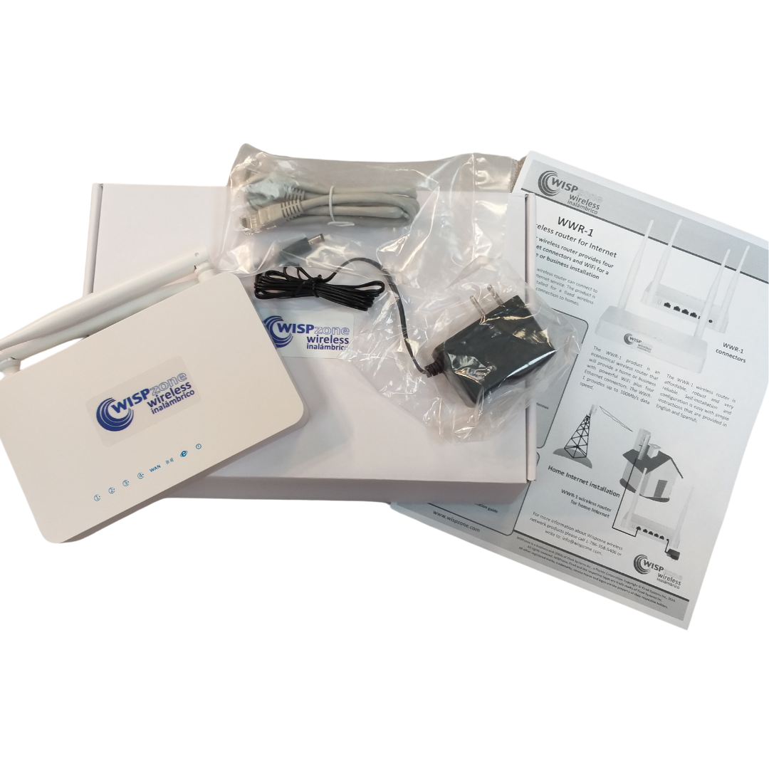 WWR-1 - Wireless router for Internet. Indoor wireless router provides